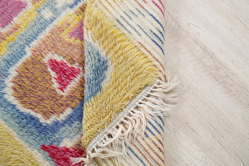 Vintage Scandinavian Rya Rug 4'8" x 2'4" – Shopvintagerugs